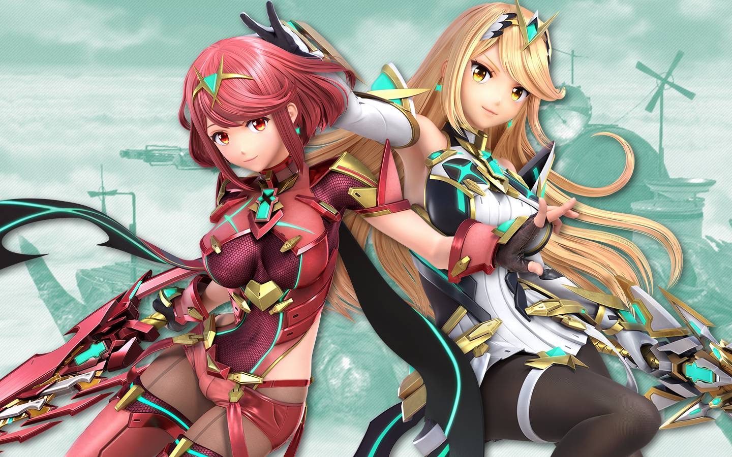 Pyra e Mythra se juntarão ao elenco de Super Smash Bros. Ultimate